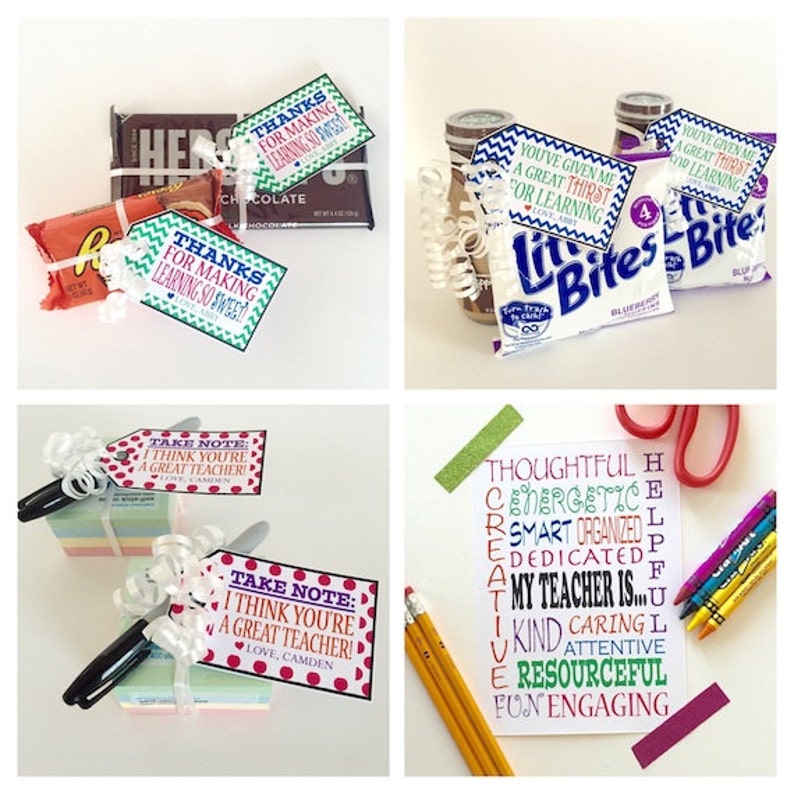INSTANT DOWNLOAD Teacher Appreciation Gift Pack, My Teacher is 5x7 ...