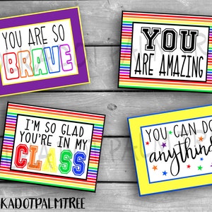 INSTANT DOWNLOAD Printable Student Note Cards Encouragement Notes From ...