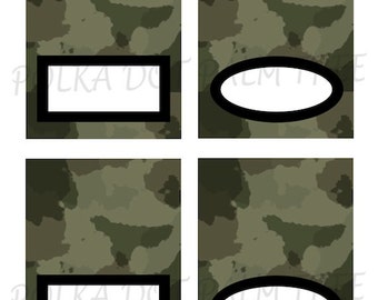 Camo Name Labels - Etsy
