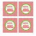 INSTANT DOWNLOAD DIY Printable Green Red Chevron Just Poppin by to Wish ...