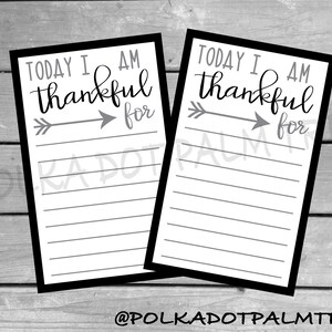 INSTANT DOWNLOAD Today I Am Thankful for Printable Journal Pages ...