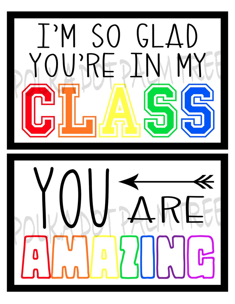 INSTANT DOWNLOAD Printable Notes From Teacher Notes of Encouragement ...