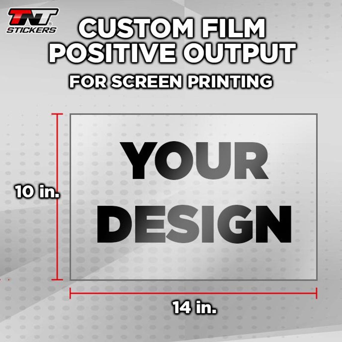 Custom Screen Printing Film Positive | Waterproof Imagesetter, 10x14 In ...