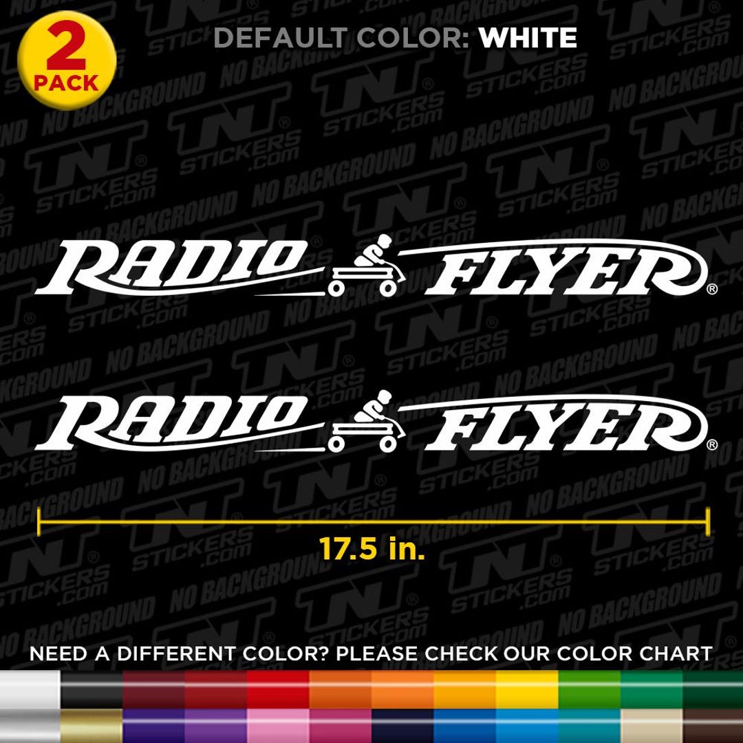 Radio Flyer Wagon Decals (set of 2) | Vinyl Replacement Stickers - Etsy