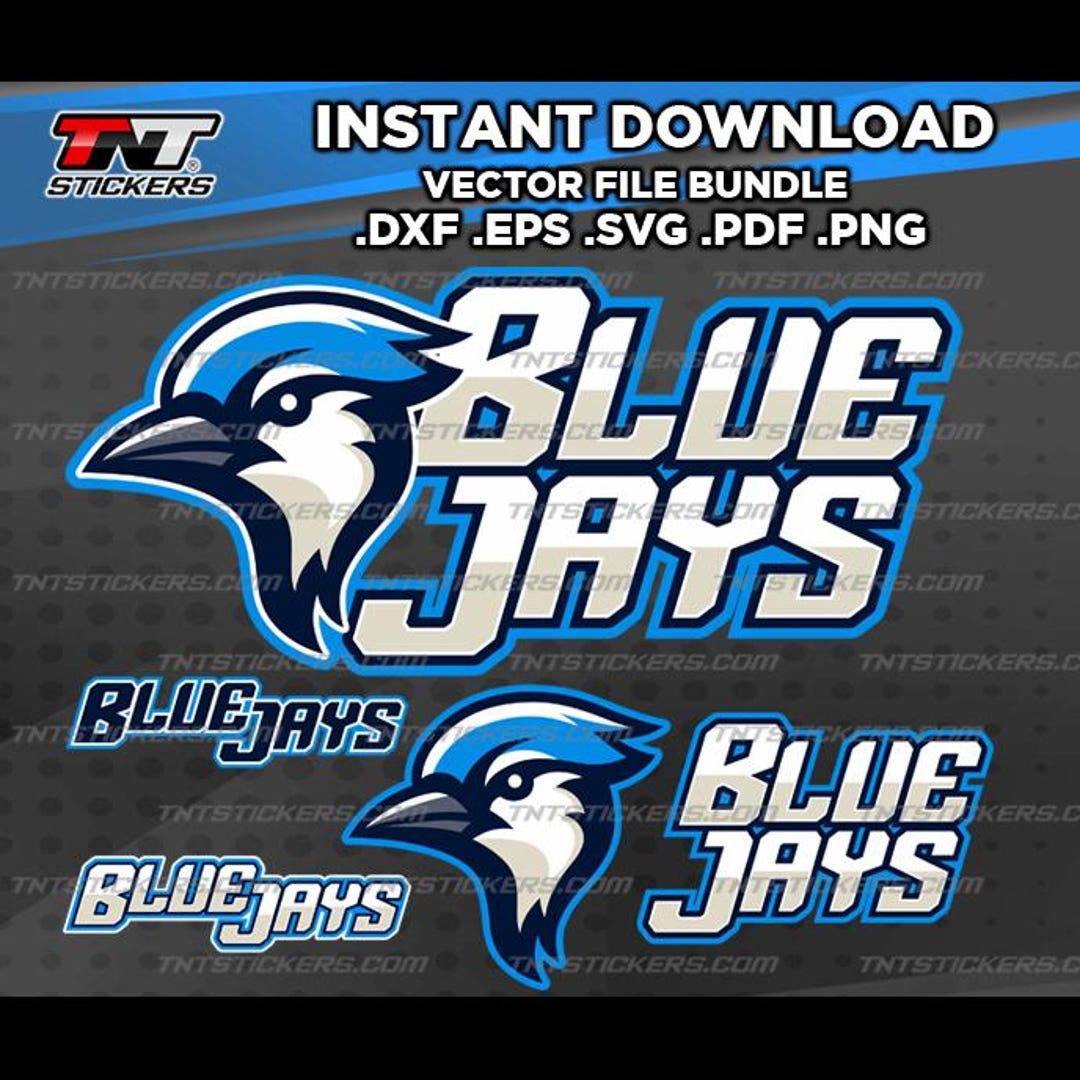 Blue Jays School Team Mascot VECTOR FILE | Svg | Eps | Png | Pdf | Dxf ...