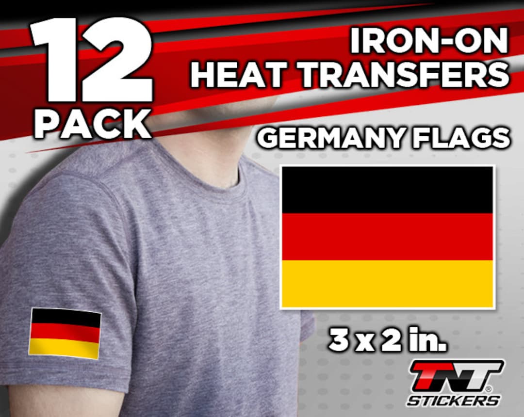 12x Germany Flags. Iron on Heat Transfers Size 3 X 2 In. - Etsy