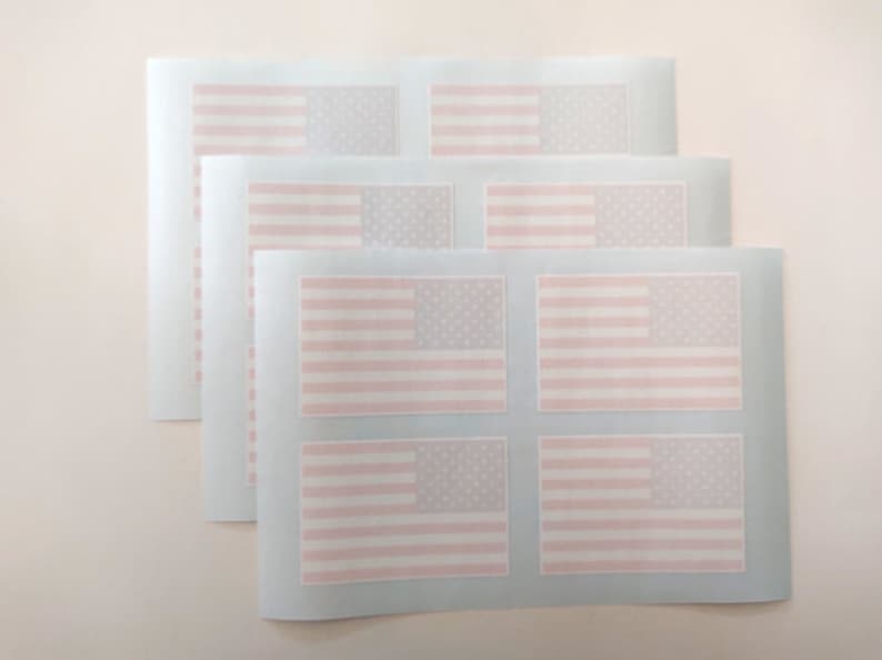 12x US Flags. Iron on Heat Transfers Size 3 X 2 In. - Etsy