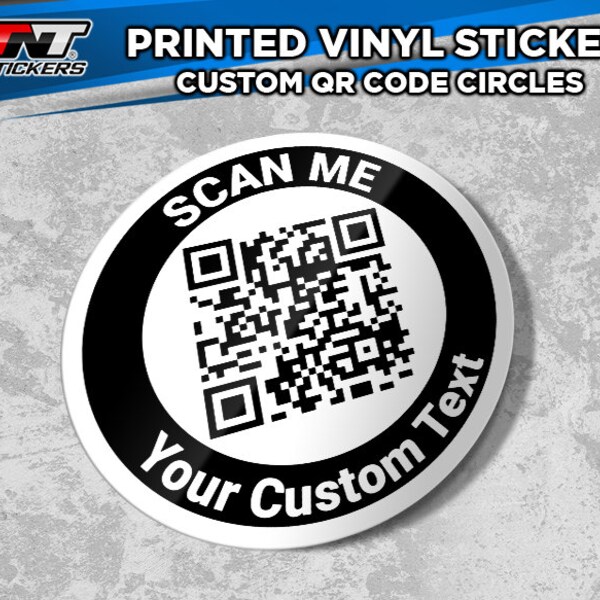 Qr Code Sticker Sheet - Etsy