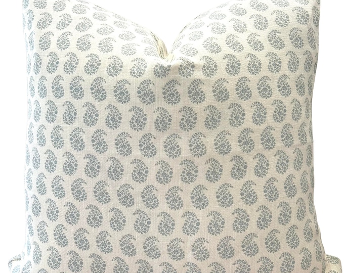 Elizabeth Eakins Nagpur Pillow Cover // Elizabeth Eakins Nagpur Blue ...