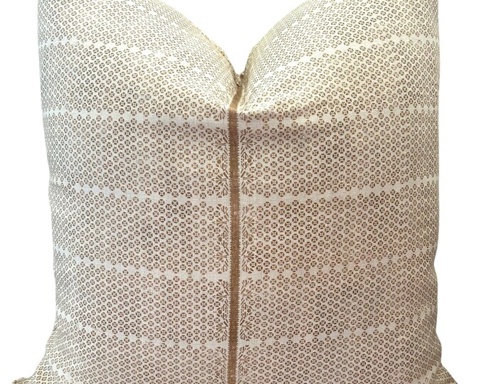 Susan Connor Madu Pillow Cover // Susan Connor Madu Sand Natural Linen ...