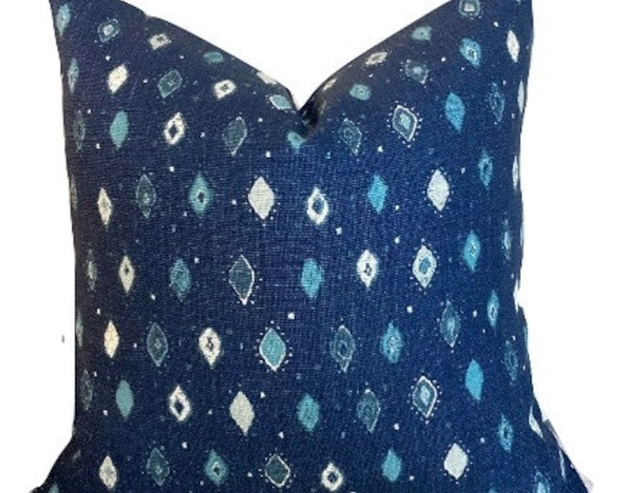 Peter Dunham Pillow Cover // Peter Dunham Oona Blue Pillow Cover 20x20 ...