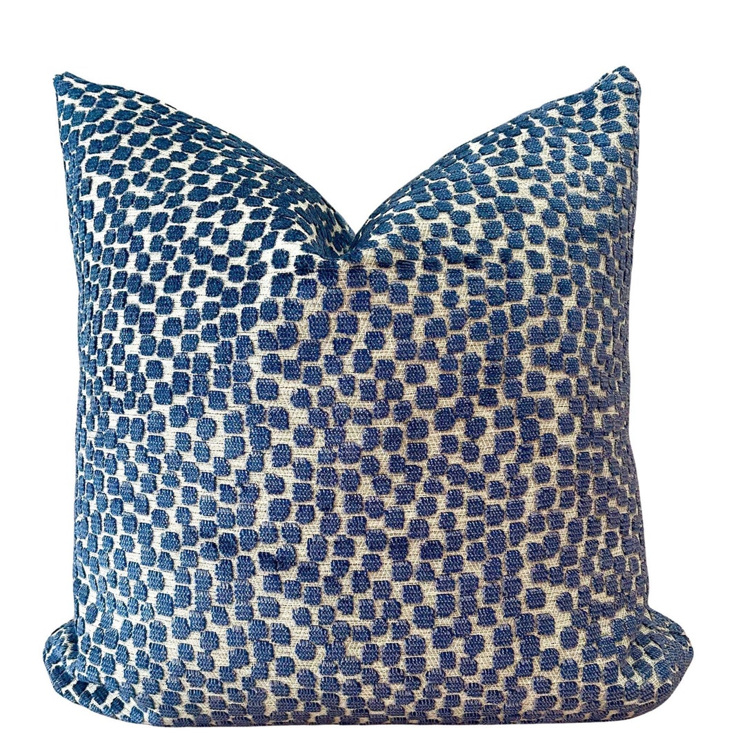 Kravet Cut Velvet Pillow Cover // Kravet Flurries Cut Velvet Throw ...