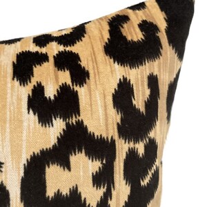Velvet Leopard Pillow Cover // Bold Leopard Animal Print Designer ...