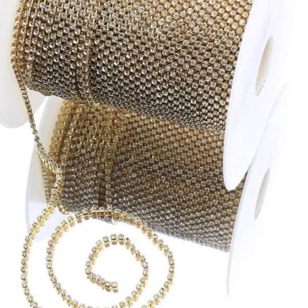 Rhinestone Chain - Etsy