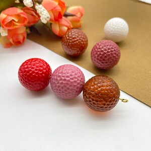 Multifaceted Round Beads ( 5 Pcs ) , 22mm Vintage Lucite Beads ...