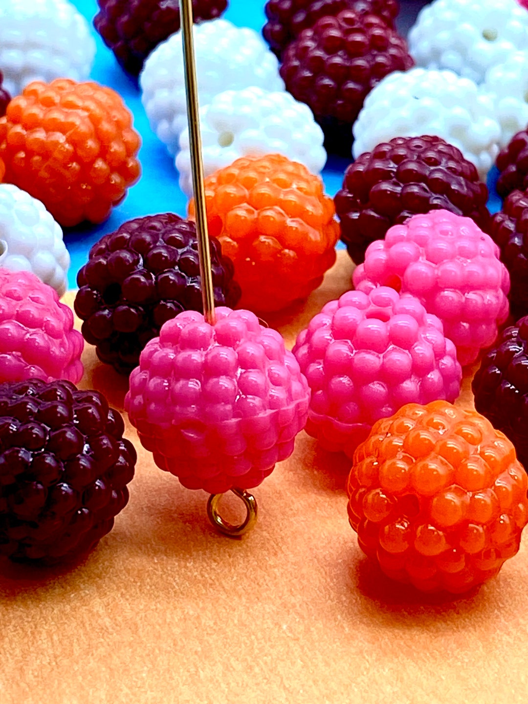 Berry Beads, Acrylic Raspberry Beads, Kandi Bead, Kawaii Beads, DIY ...