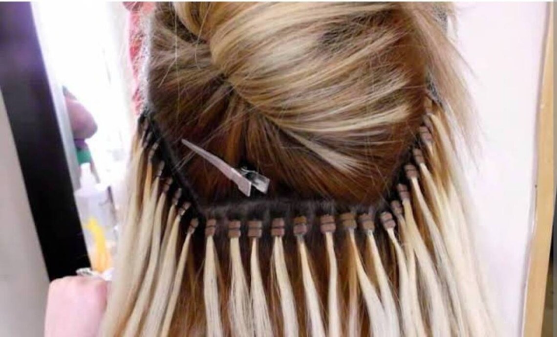 Hair Extension Beads - Silicone Rings Micro Beads Hair Extensions for ...