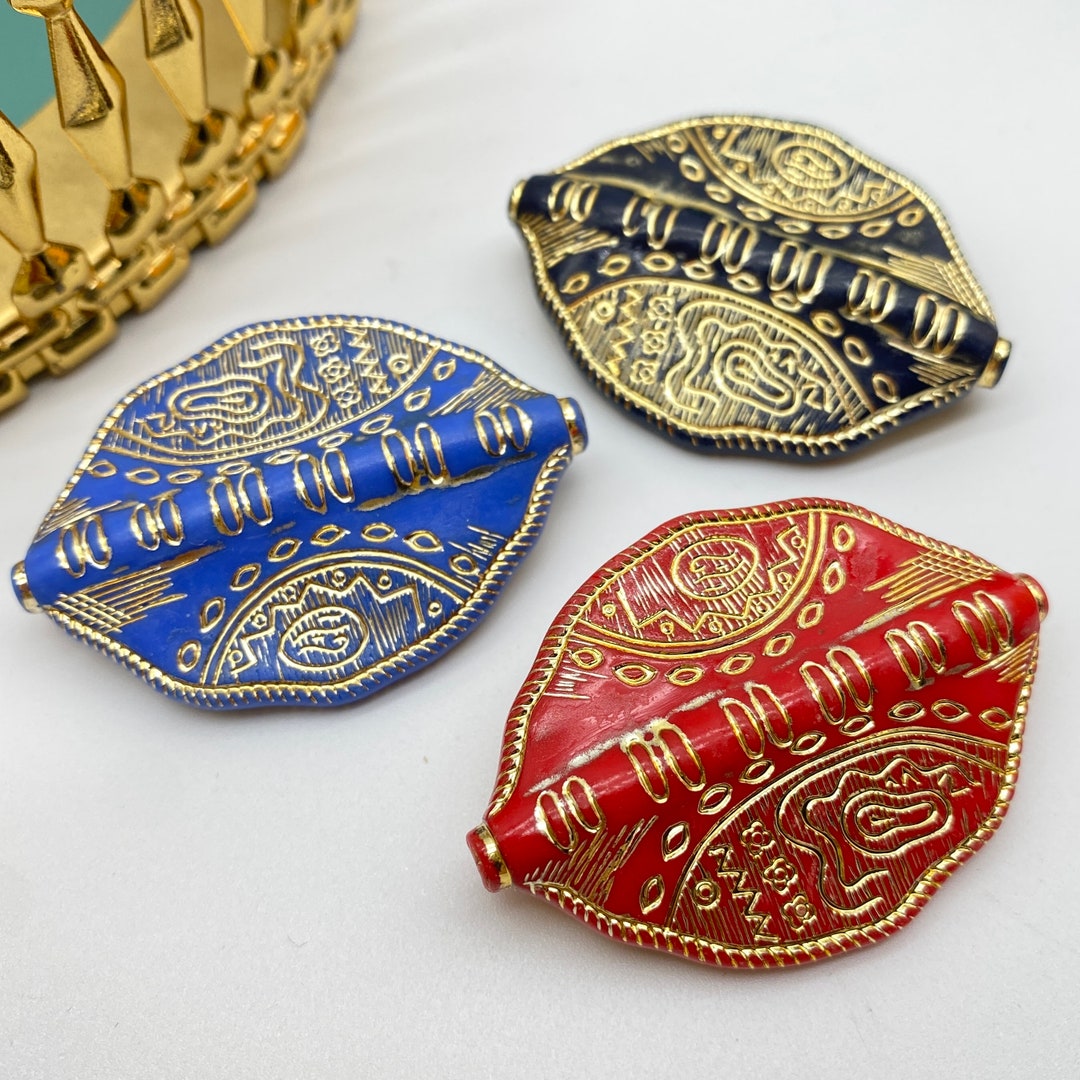 Vintage Large Beads (5pcs) , 46mm Acrylic German Beads , High Quality ...