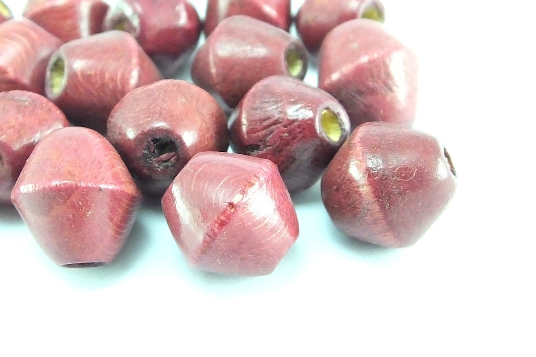 Cone Shape Wood Beads , Vintage German Beads , Findings , 10mm - Etsy
