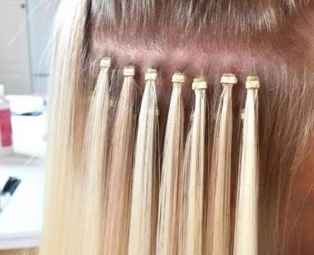 Hair Extension Beads - Silicone Rings Micro Beads Hair Extensions for ...