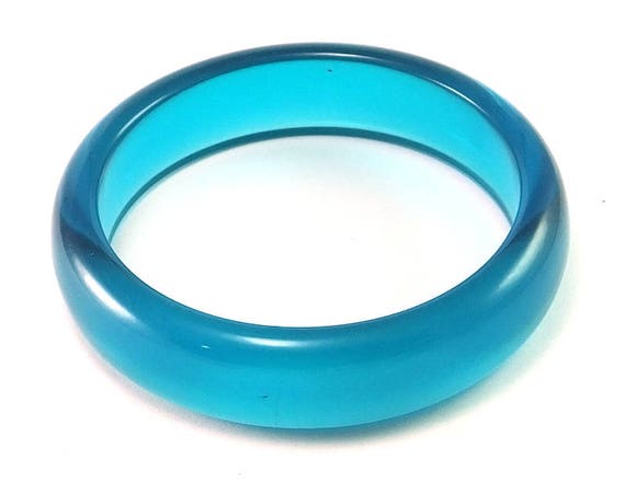 Transparent Turquoise Green Vintage Plastic Bangles - Etsy