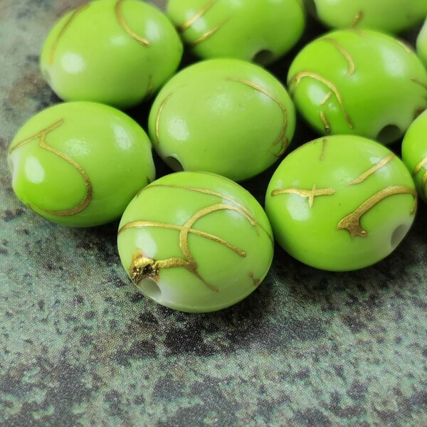 11mm Round Resin Beads - Etsy