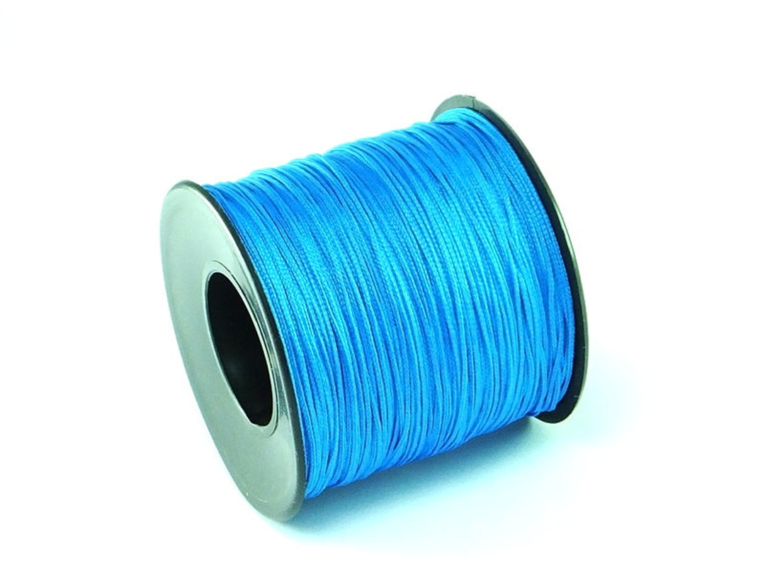 Blue Parachute Cord 1mm , Makrame Cord , Bracelet Making , Choose Feet ...