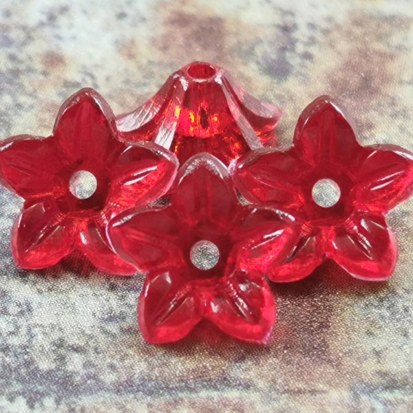 Lucite Flower Beads - Etsy