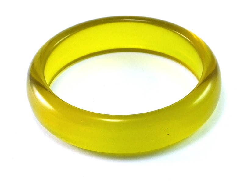 Transparent Yellow Vintage Plastic Bangles 82x16x08mm | Etsy
