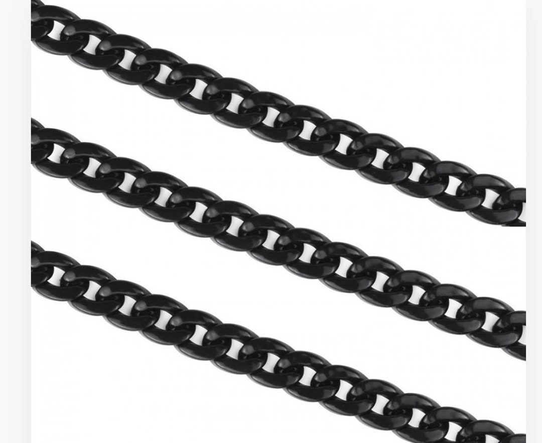 Black Plastic Chain, Bag Chain, Jewelry Chain - Etsy