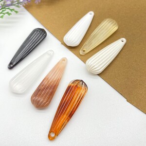 Teardrop Plastic Beads , 38mm Pastel Beads , Pendants , High Quality ...