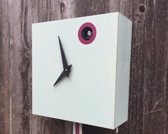 Cuckoo Clock Wall Mount With Cuckoo Bird Cherry With Walnut | Etsy