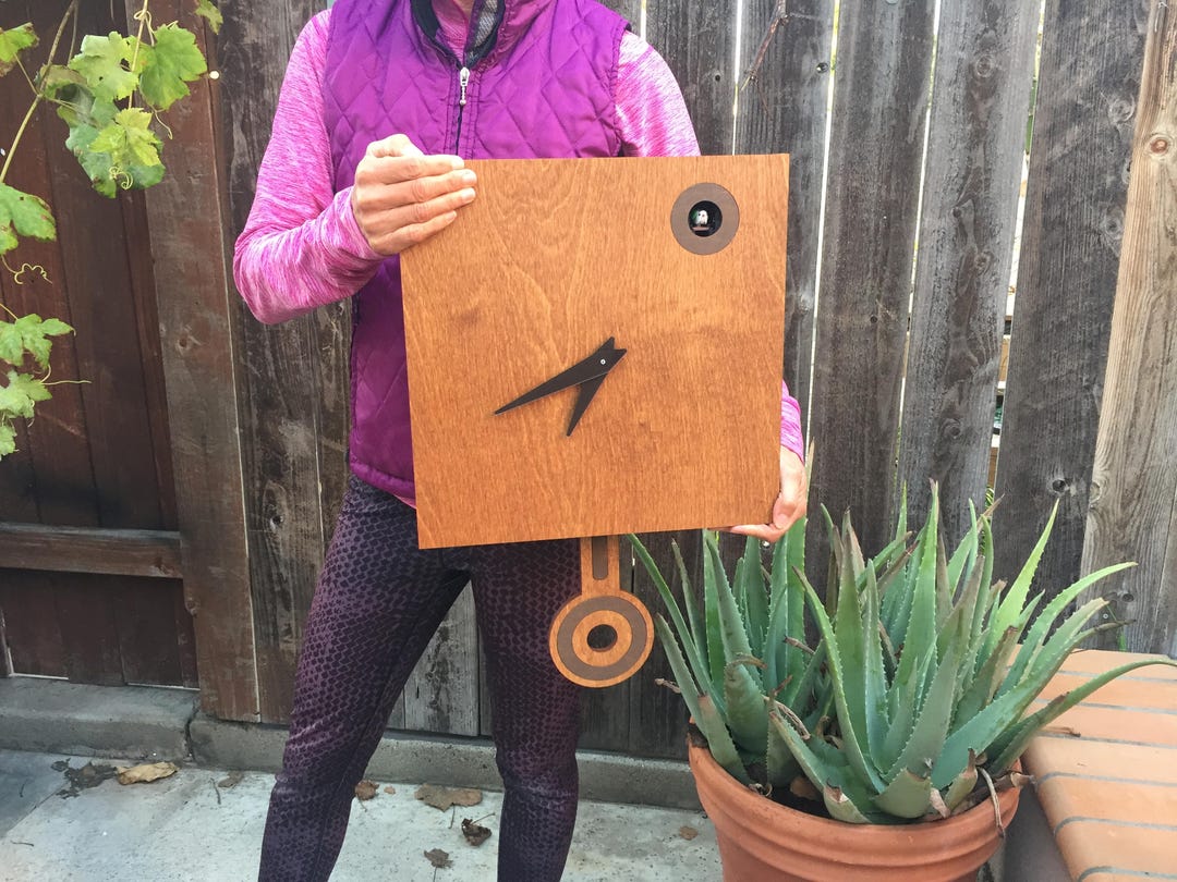 Large Cuckoo Clock Wall Mount With Cuckoo Bird Cherry With - Etsy