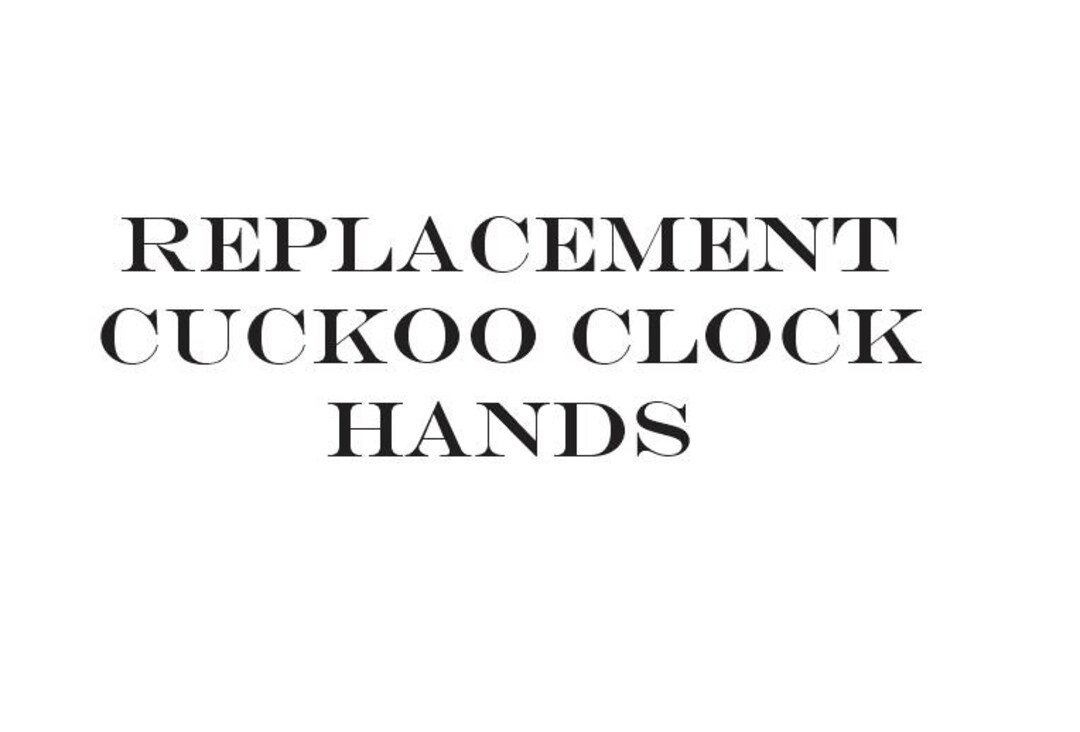 Cuckoo Clock Hands One Set of Replacement Hands - Etsy