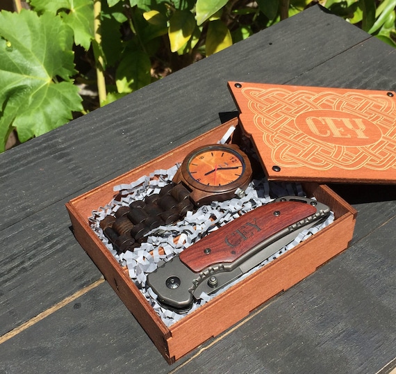 Maluno Collection Wood Watch and Tactical Folding Pocket | Etsy