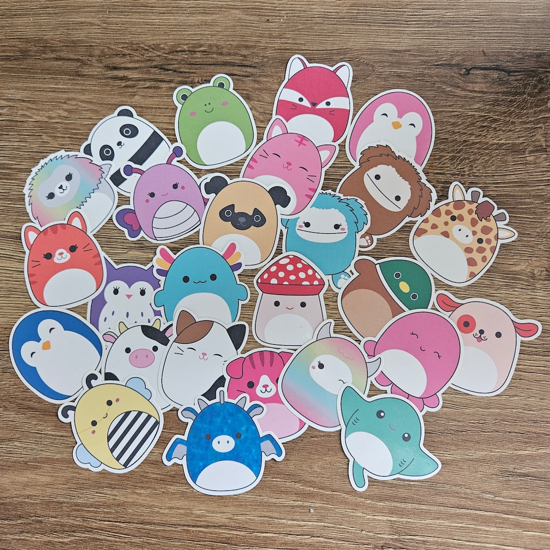 Squishmallow Glossy Sticker Set - Etsy