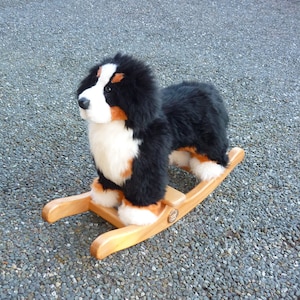 Bernese Mountain Dog Sheepskin Rocking Toy - Etsy