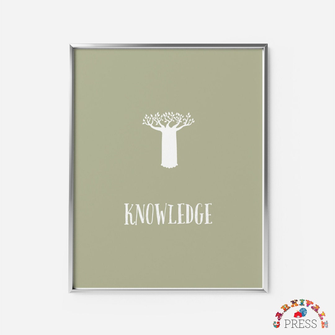 Tree of Knowledge Art Print Makes an Inspiring Addition to - Etsy