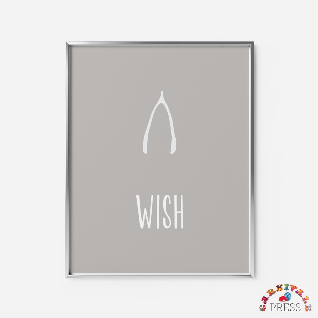 Wish Wishbone Art Print for Your Kitchen Decor Makes a Great - Etsy