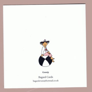 GOSSIP A Lovely Friendly Funny Card , Two Neighbours Have a Gossipy ...