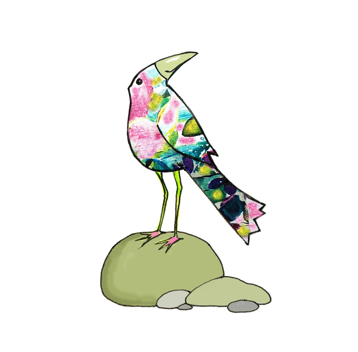 HELLO THERE Bird A Jewel Coloured Friendly Looking Bird | Etsy