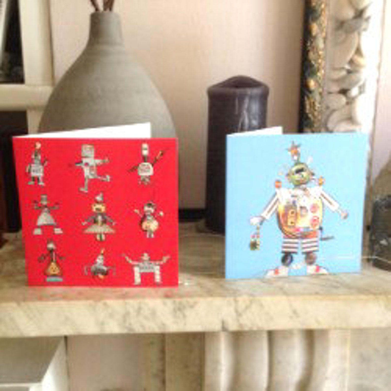 Veggie Bot Blue. an Amiable Robot With a Retro Feel on a - Etsy