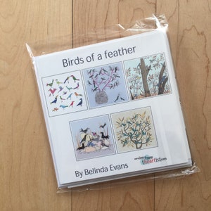 Birds of Feather. A Pack of Five Different Bird Cards . Each Card Shows ...