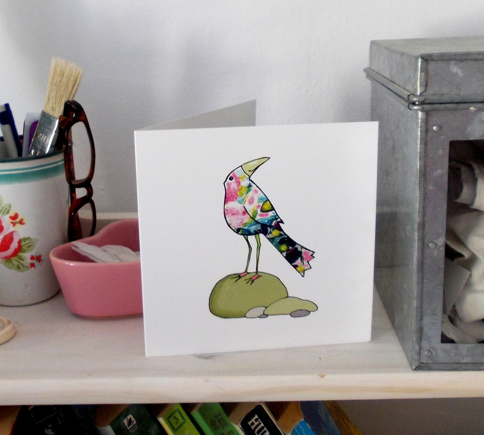 HELLO THERE Bird A Jewel Coloured Friendly Looking Bird - Etsy