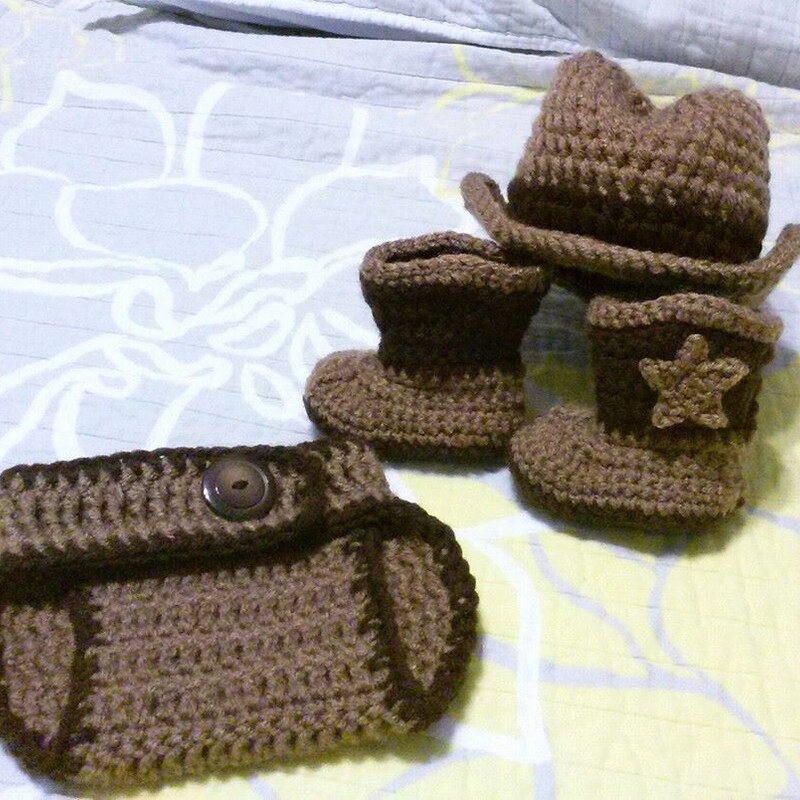 Crochet Cowboy Set - Etsy