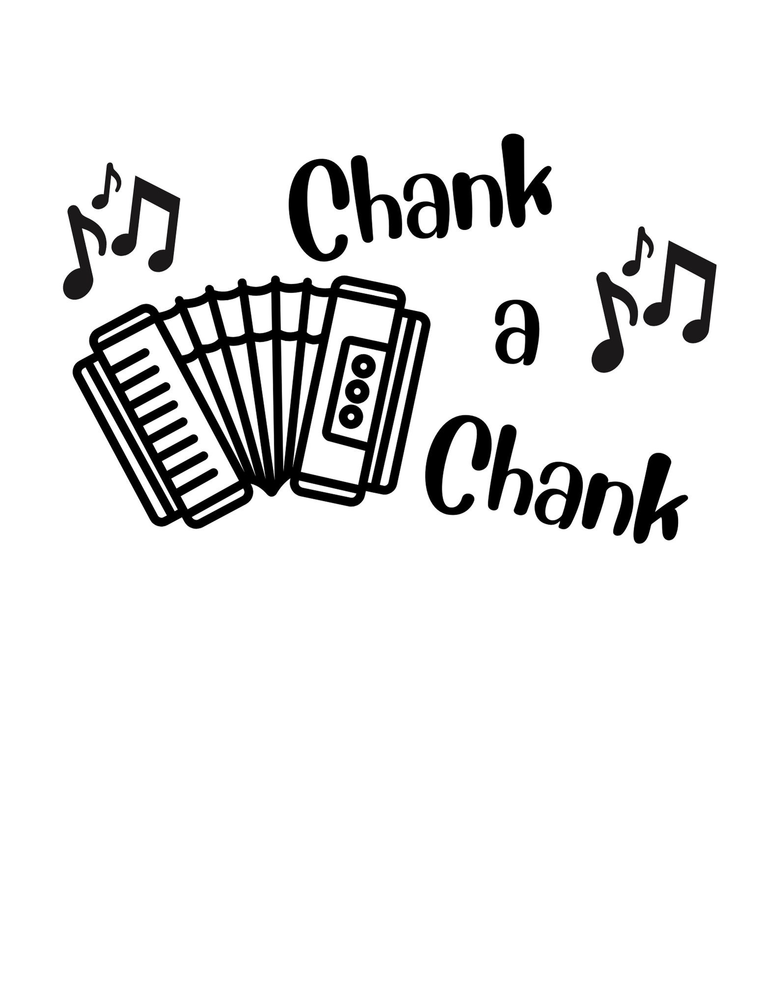 Chank-a-chank Cajun Zydeco Music T-shirt Louisiana PNG and SVG Digital ...