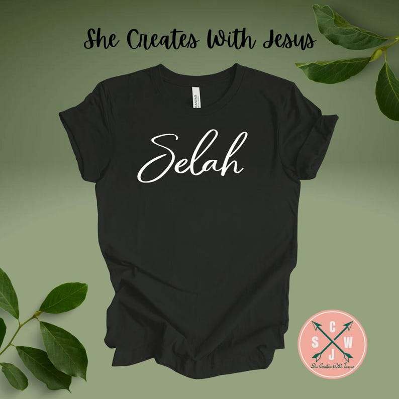 SCWJ Original Design| Selah Tee Shirt | Faith Apparel Gift| Christian ...