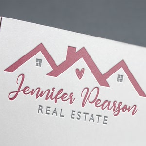 Real Estate Logo Heart Logo Heart Design House Real Estate Logo Realtor ...