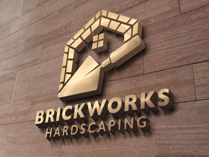 Construction Logo Design | Masonry Business Logo Design | Hardscaping ...