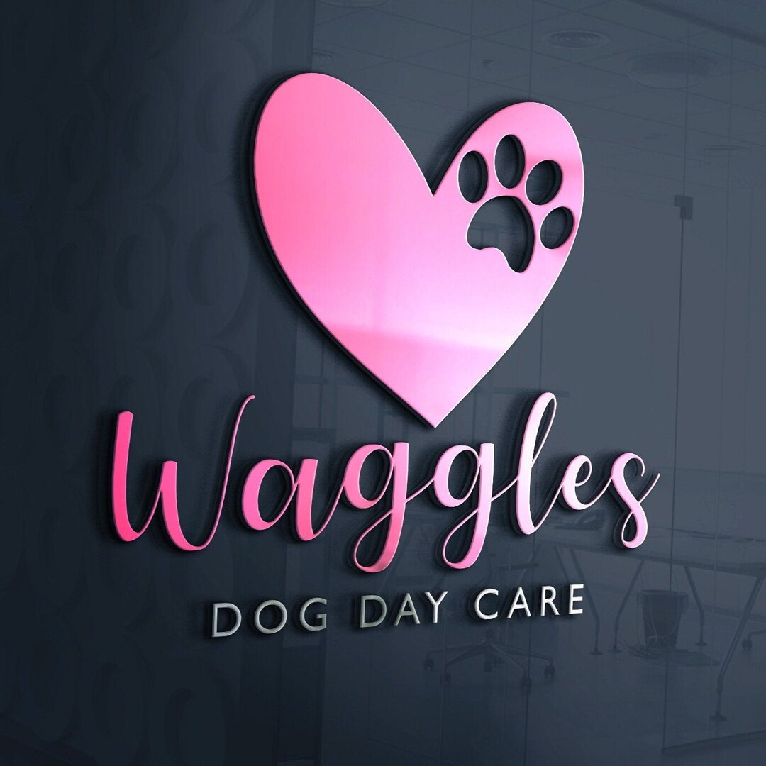 Dog School Logo | Puppy School Logo | Dog Paw Logo | Puppy Paw Logo ...